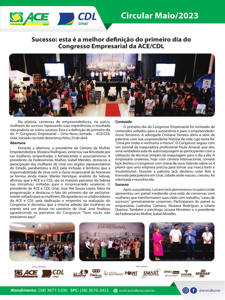 Ace CDL Unai - Base para Circular - Maio 2023 | PDF