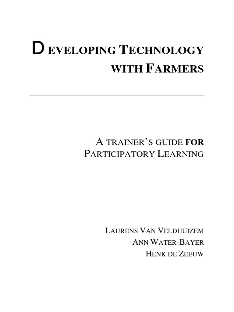 Developing Technology With Farmers | PDF | Learning | Experience