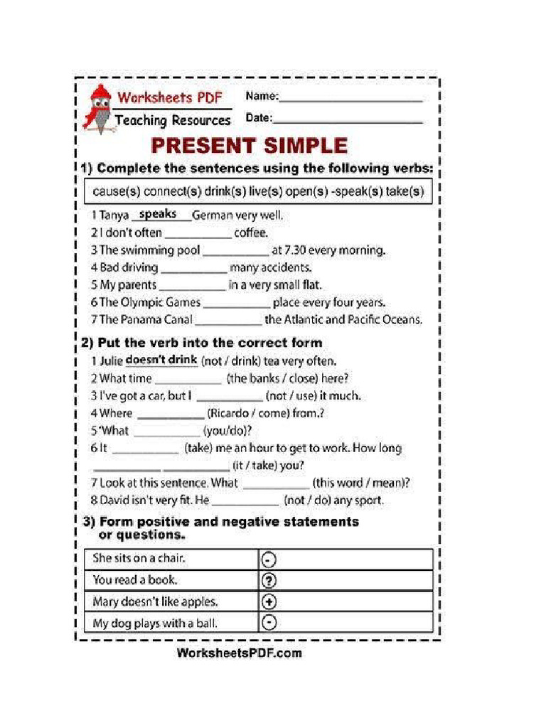 Present Simple | PDF