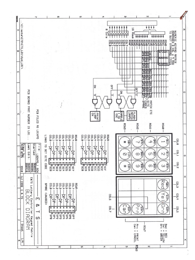 ETS Keypad Schematic | PDF