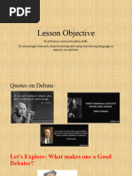 Debate Writing Class11 Notes | PDF