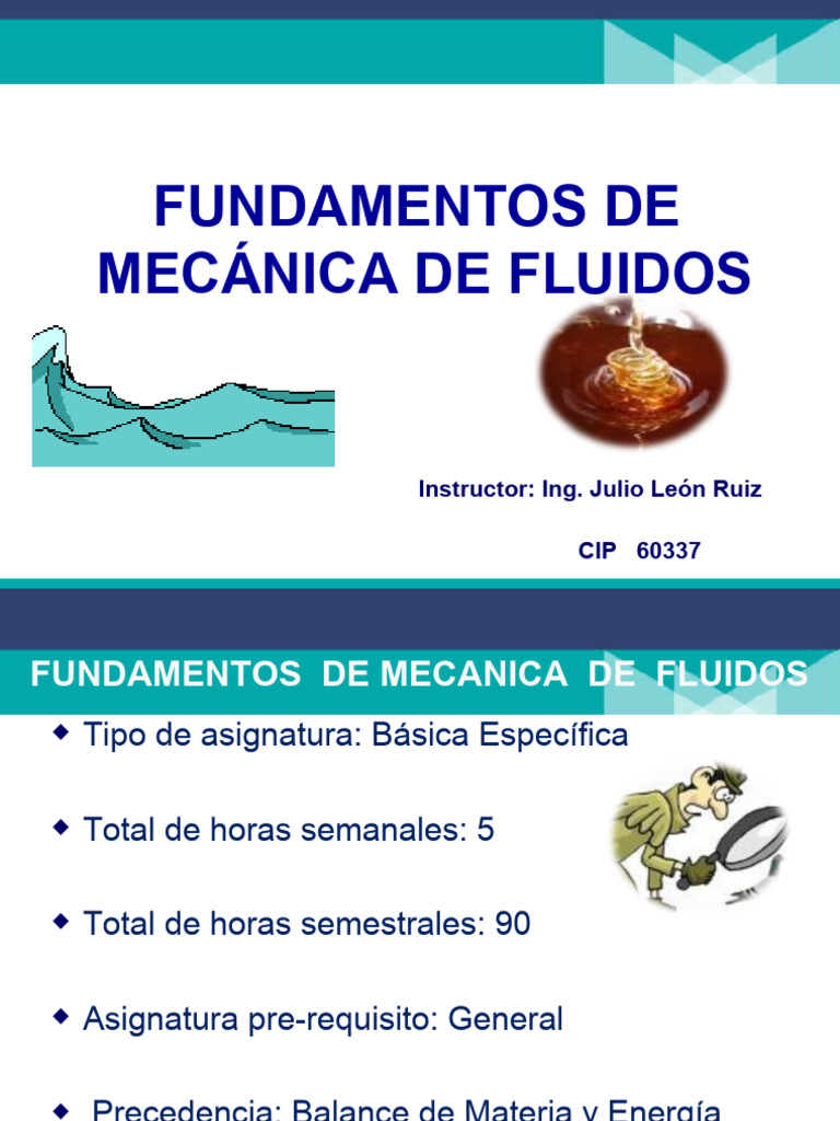 Clase 001 Introduccion A La Mecanica de Fluidos | PDF | Mecánica de fluidos | Viscosidad