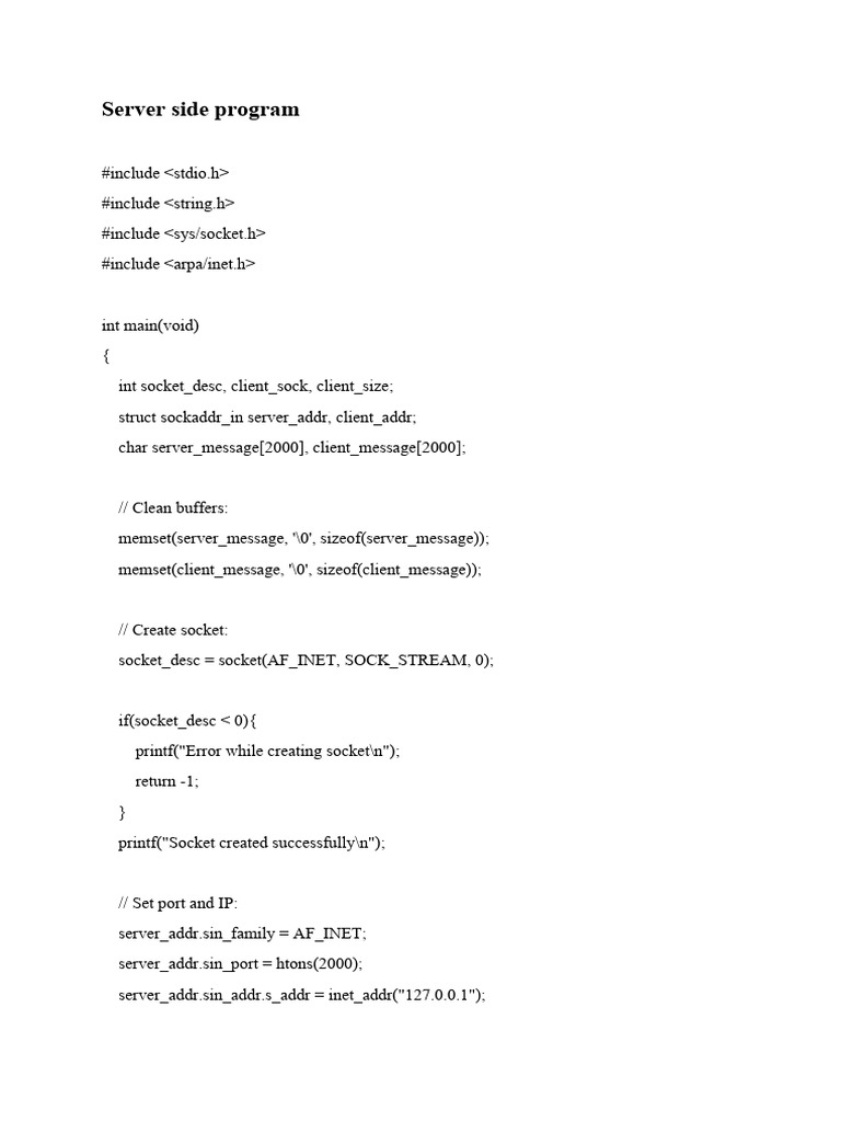 Client Server | PDF | Software | Object Oriented Programming