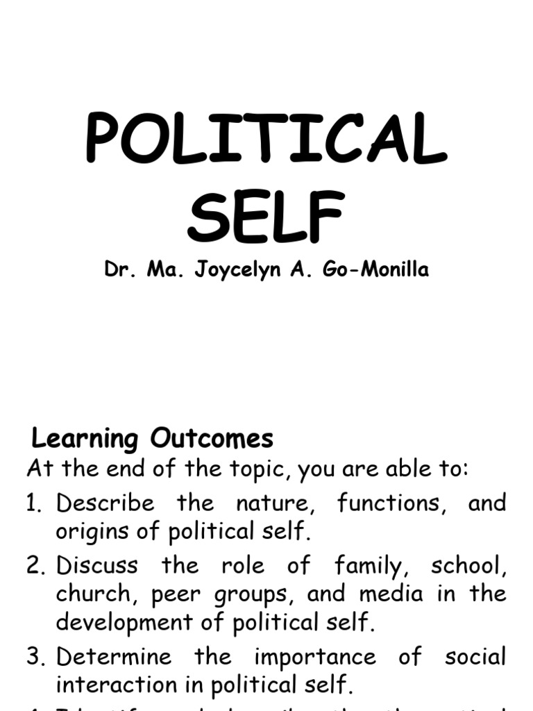 Module 10 Political Self | PDF | Citizenship | Self