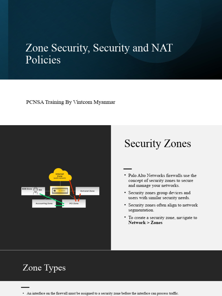 PCNSA Security Zones Guide | PDF | Computer Network | Ip Address