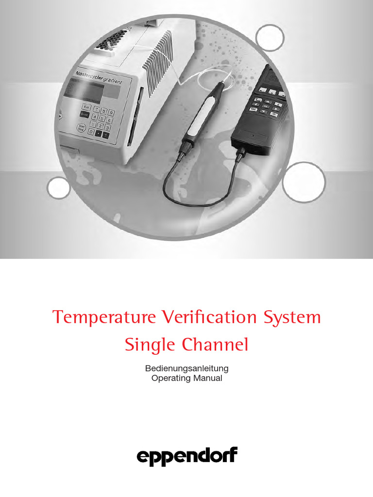 Operating Manual - Temperature Verification System Single Channel - Eng | PDF | Verification And ...