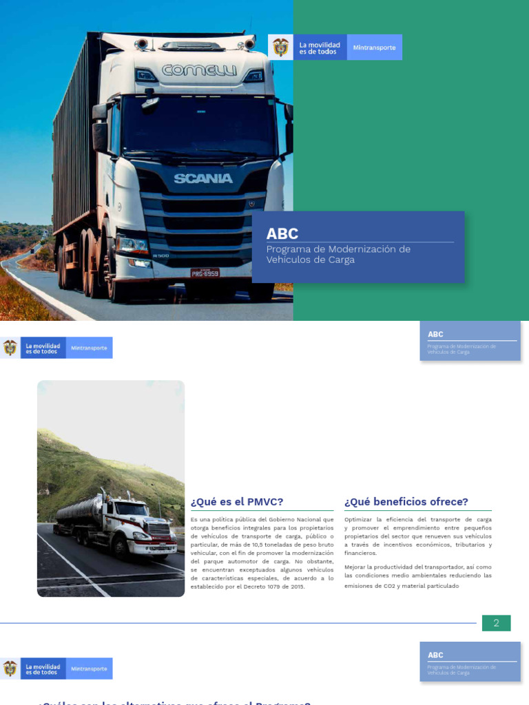 Programa de Modernización Del Parque Automotor de Carga | PDF | Placa ...
