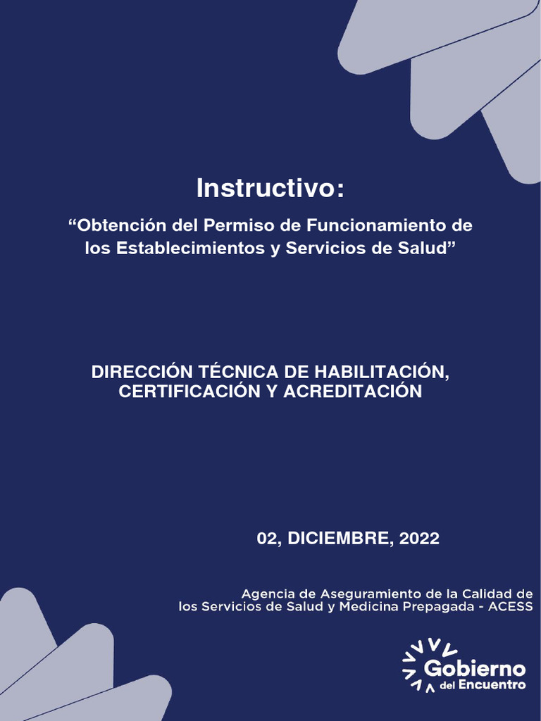 GTHCA PS P02 IT01 Instructivo Obtencion Del Permiso de Funcionamiento | PDF | Usuario ...