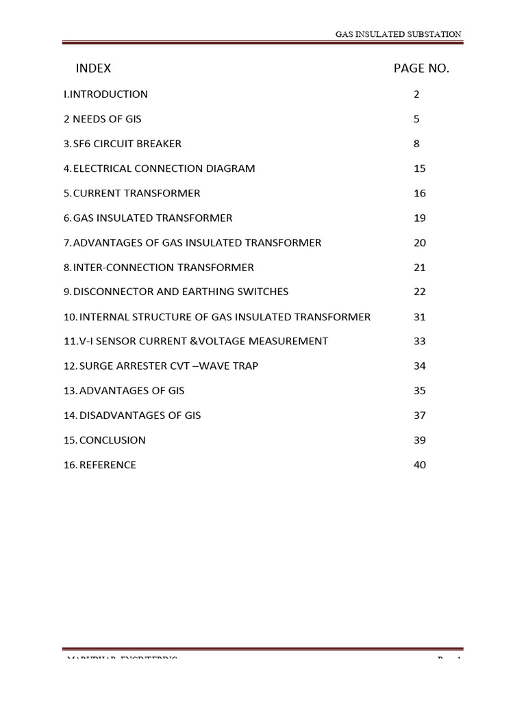 Gas Insulated Substation Report | Download Free PDF | Electrical ...