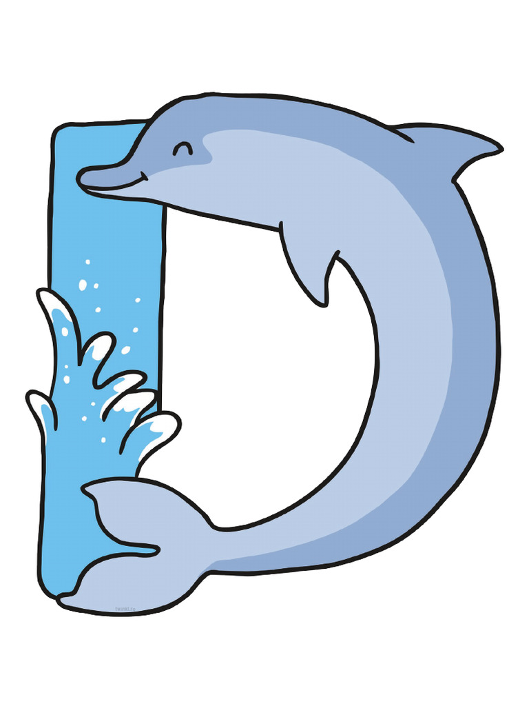 Literele Alfabetului Deghizate in Animale Si Monstruleti - Litera D | PDF