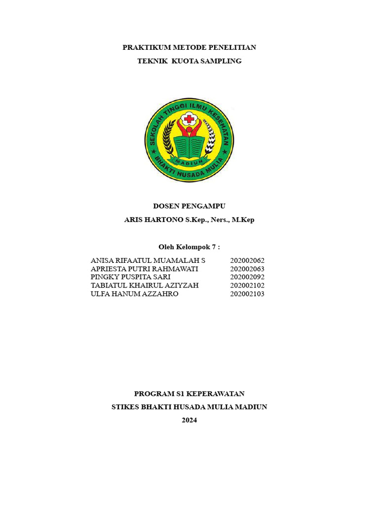 Teknik Kuota Sampling dalam Penelitian | PDF | Komputer