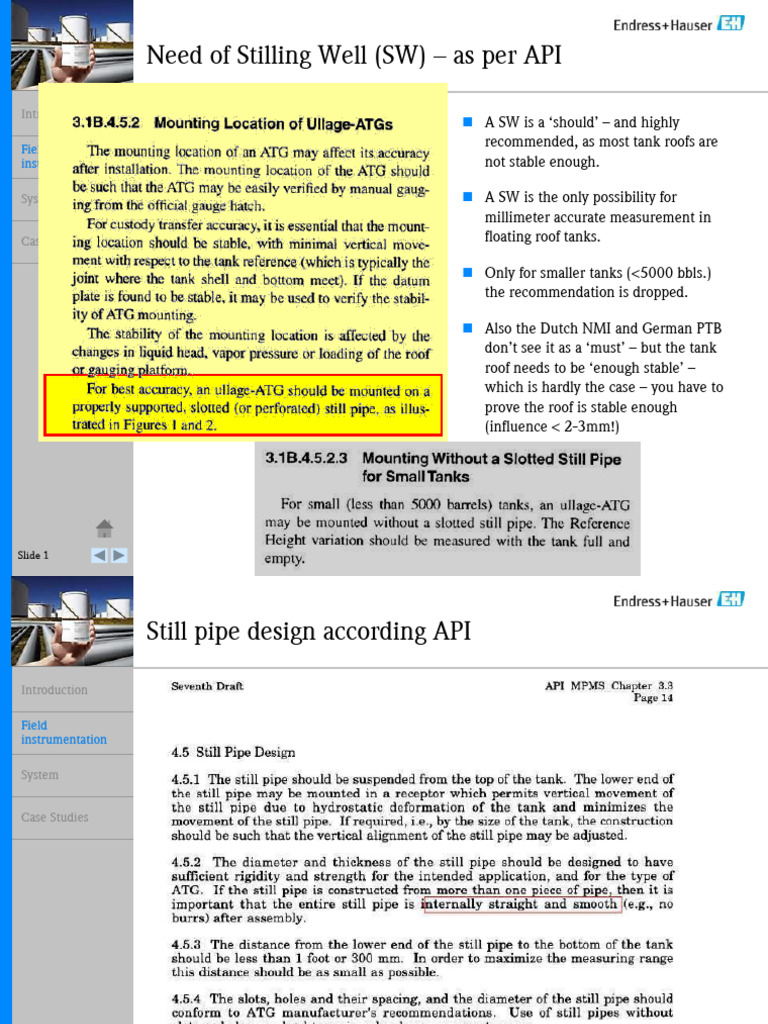 Stilling Wells Recomendations | PDF