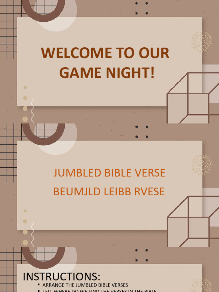 Game Night | PDF | Religious Texts | Bible Content
