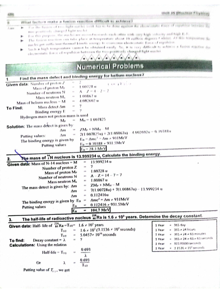 2nd Year Phy - CH 20 - Numericals | PDF