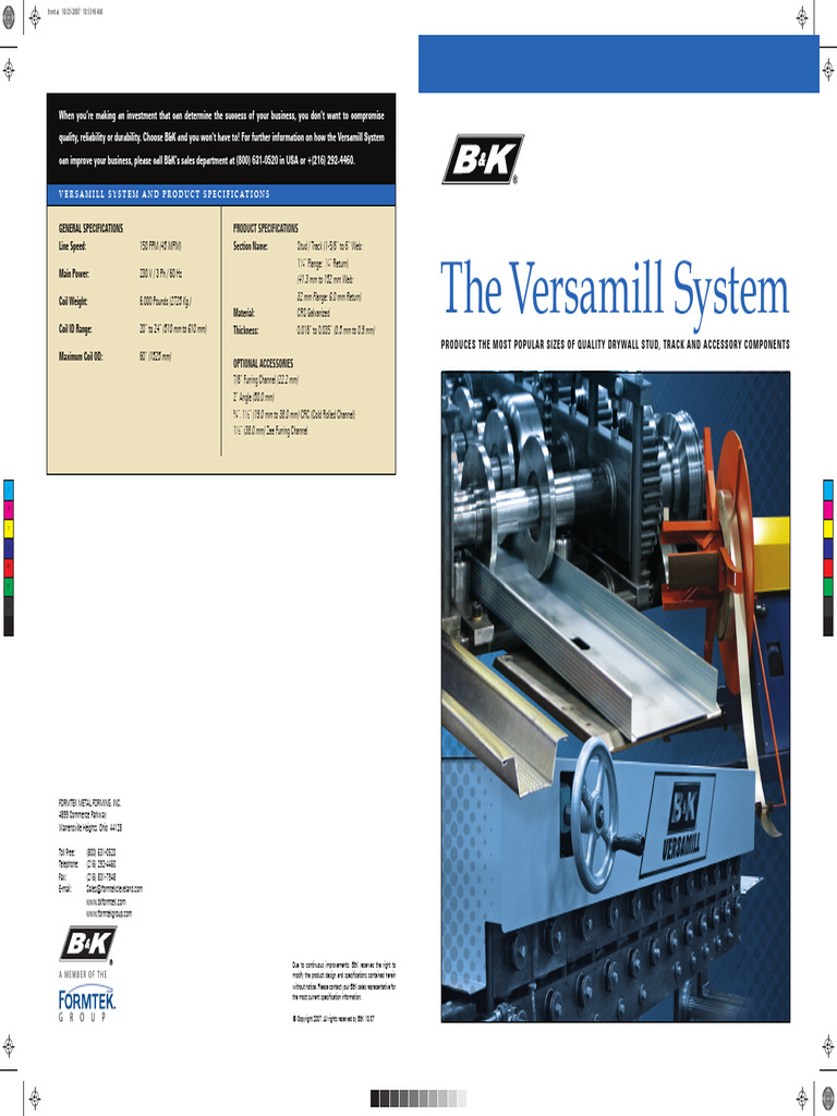 Versamill Brochure-English | PDF