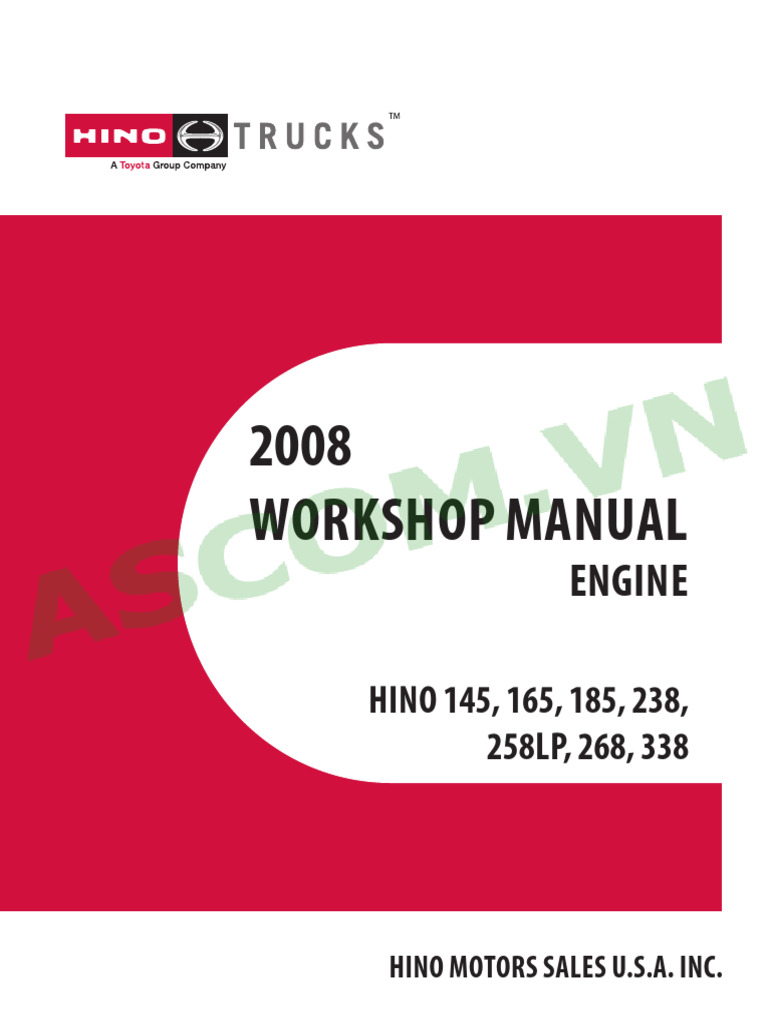 2008 Engine Workshop Manual | PDF | Business | Technology & Engineering