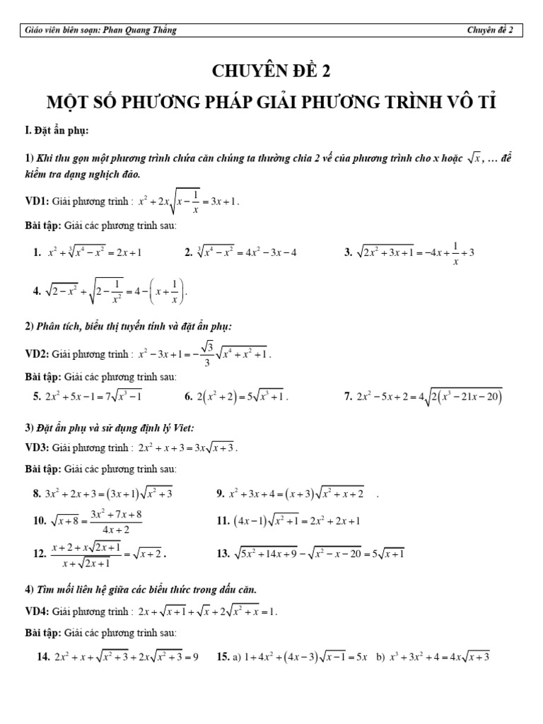 CHUYÊN ĐỀ 2 HS | PDF