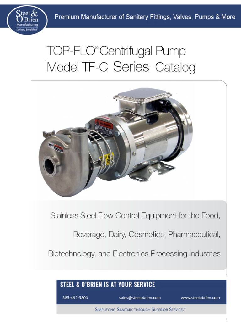 TOP FLO Centrifugal Pump Catalog | PDF | Pump | Horsepower