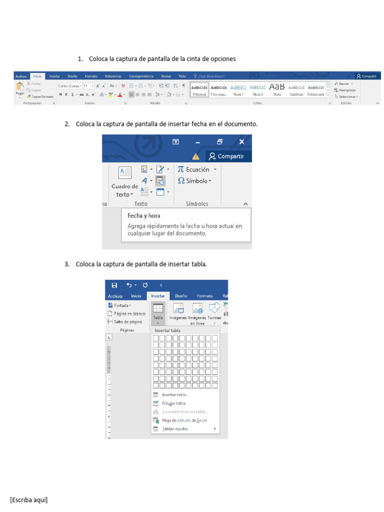 Evidencia Taller Practico Primeros Pasos en Microsoft Word AA1 EV02 | PDF