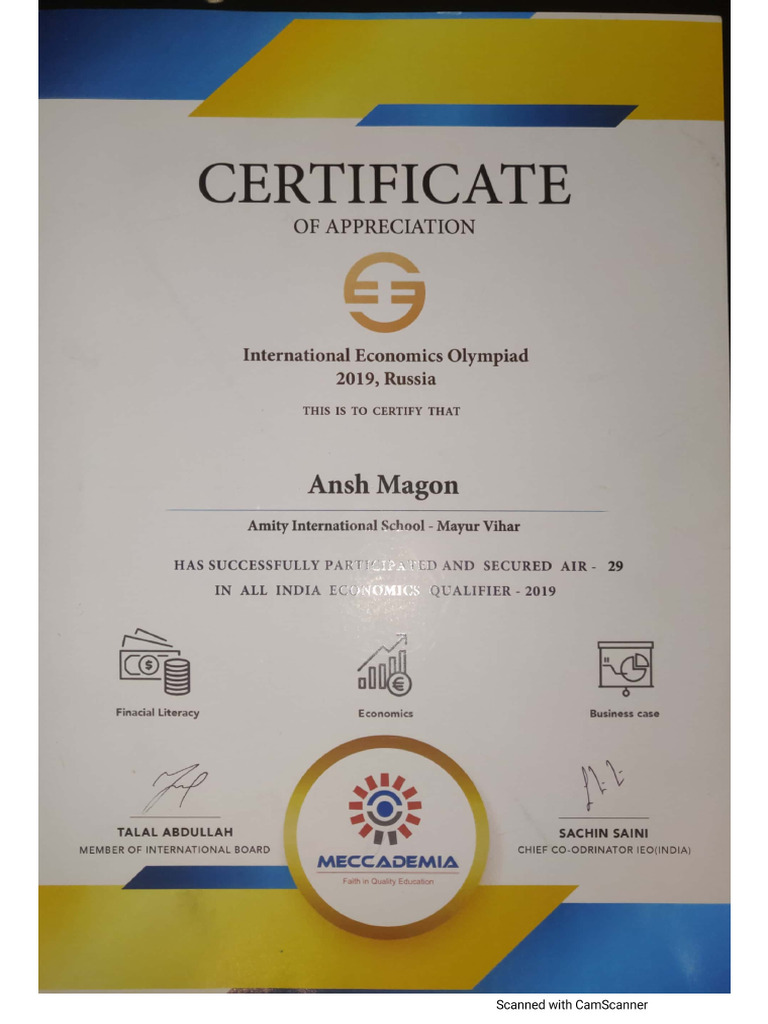 International Economics Olympiad | PDF
