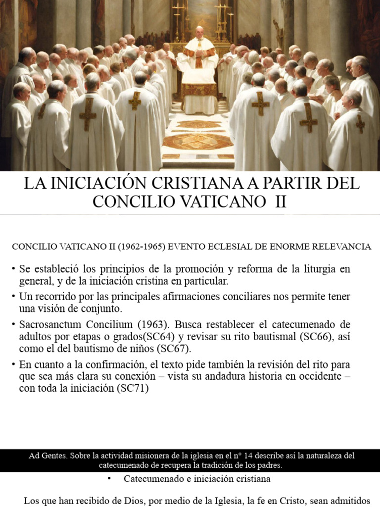 La Iniciacion Cristiana A Partir Del Concilio Vaticano | PDF | Confirmación | Religiones abrahámicas