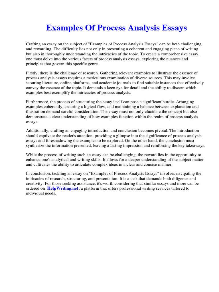 Process Analysis Essay Examples Guide | PDF | Coral Reef | Coral