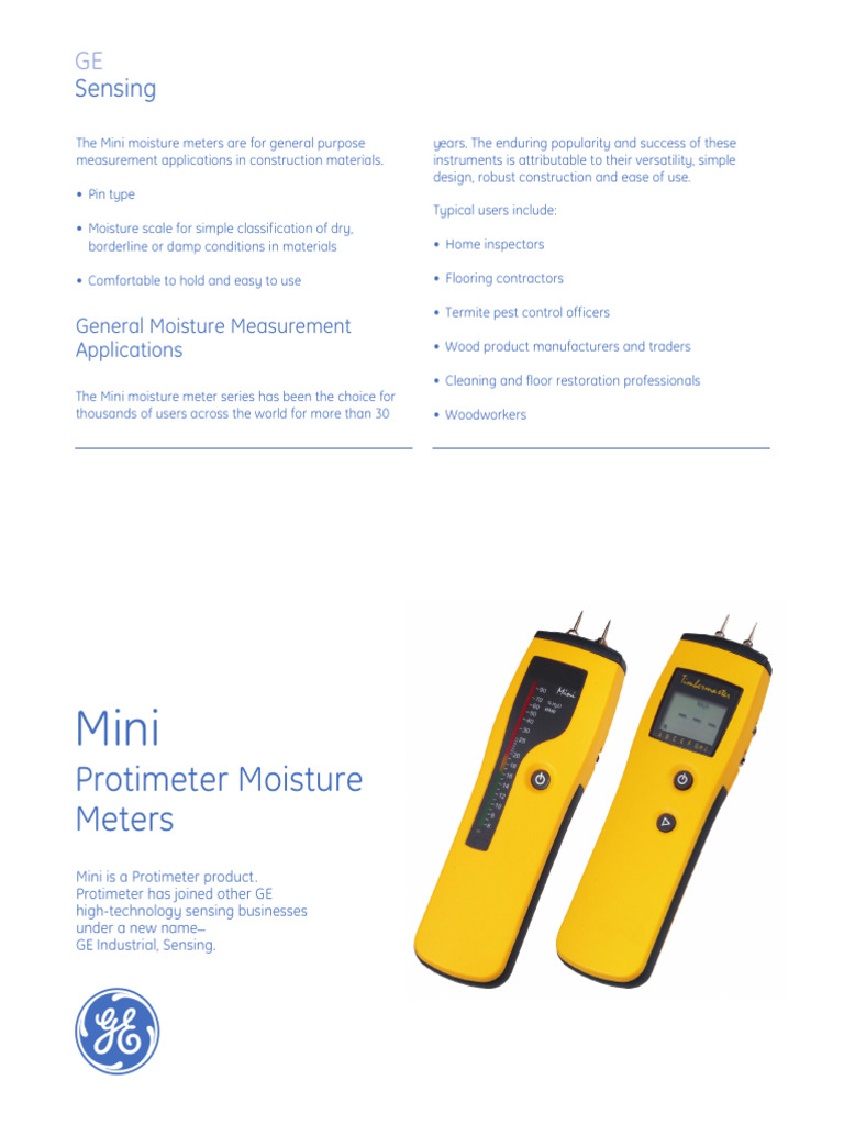 Protimeter Mini | PDF | Wood | Building Engineering