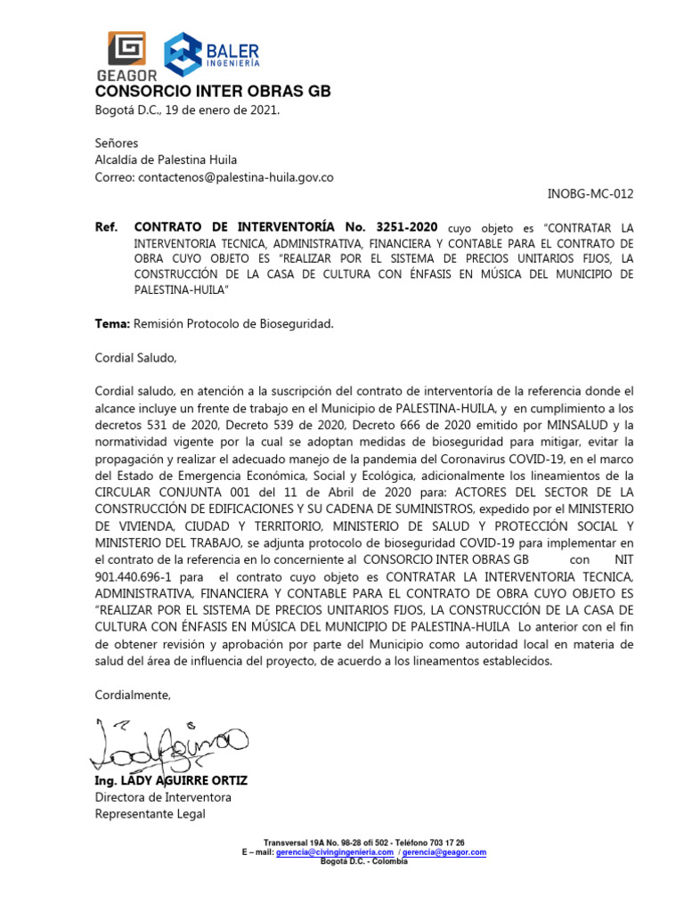Inogbg MC 012 Remisiòn Protocolo de Bioseguridad | PDF | Virus | Medicina