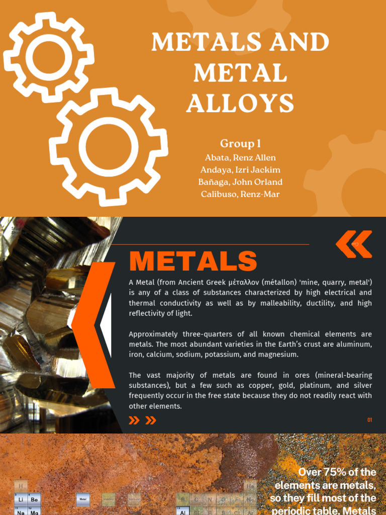 Group 1 Metals and Metal Alloys | PDF