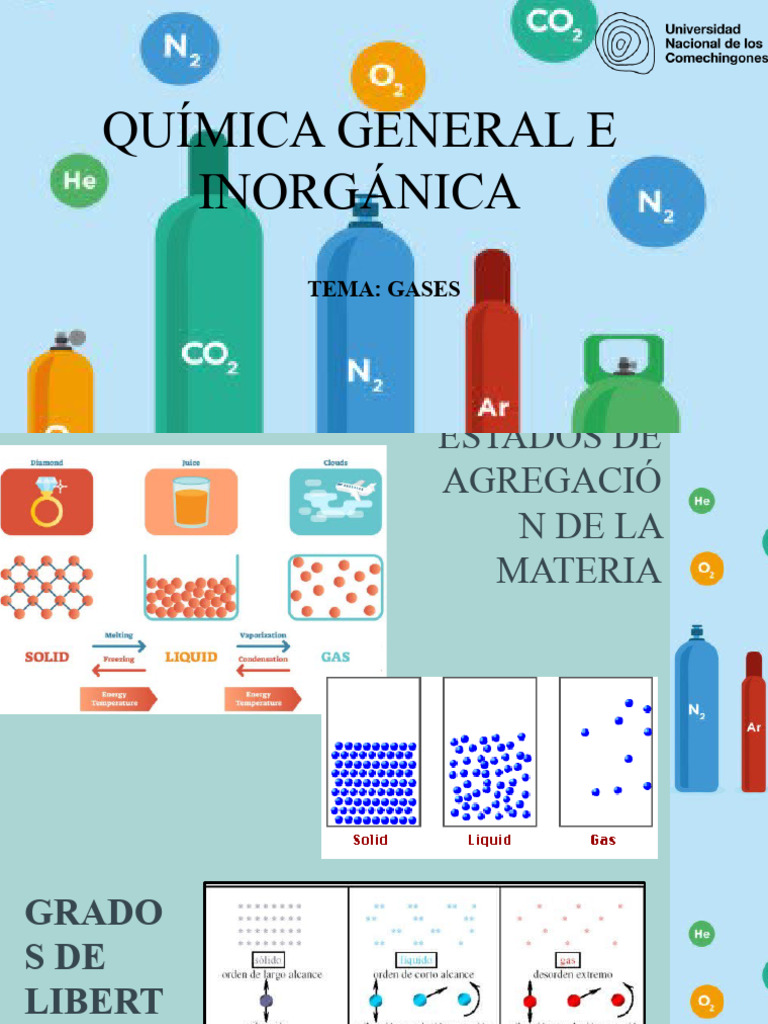Unidad 7. Gases Ideales | PDF | Gases | Presión