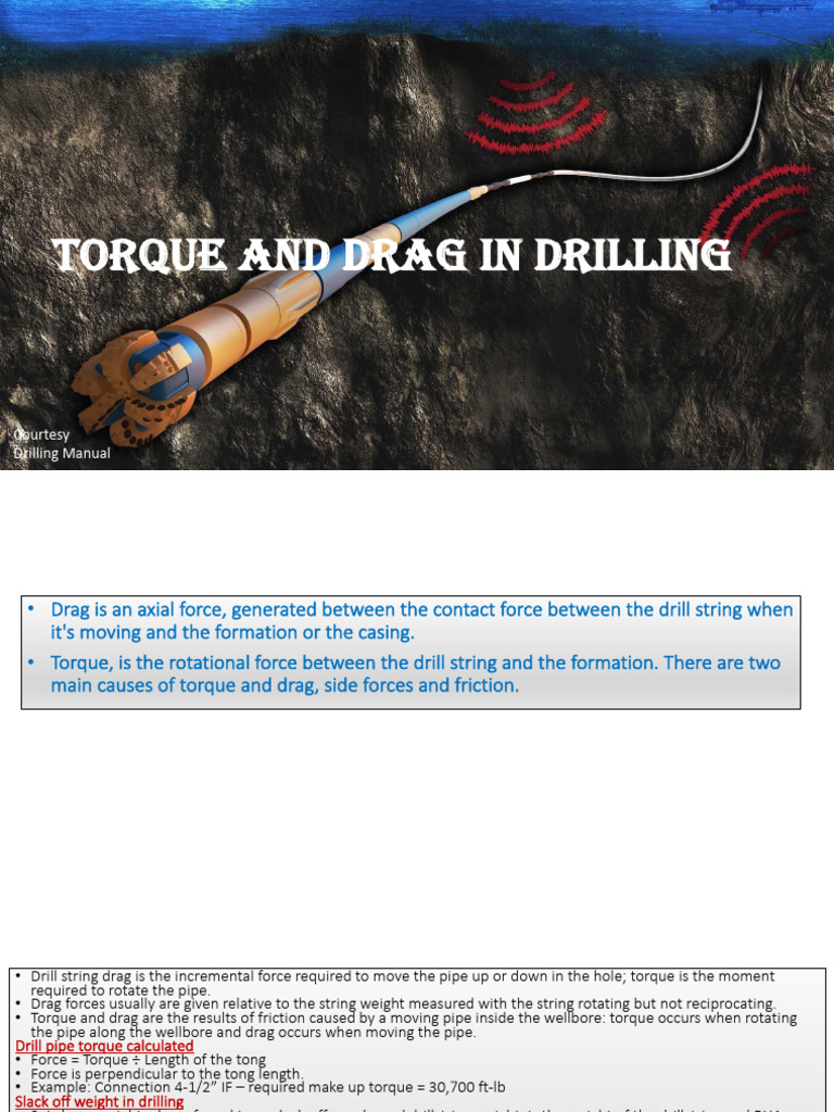 Drilling Torque & Drag | PDF