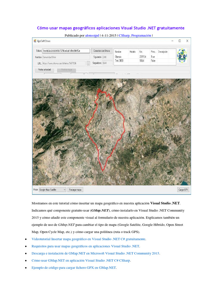 Cómo Usar Mapas Geográficos Aplicaciones Visual Studio | PDF | .NET Framework | C Sharp ...
