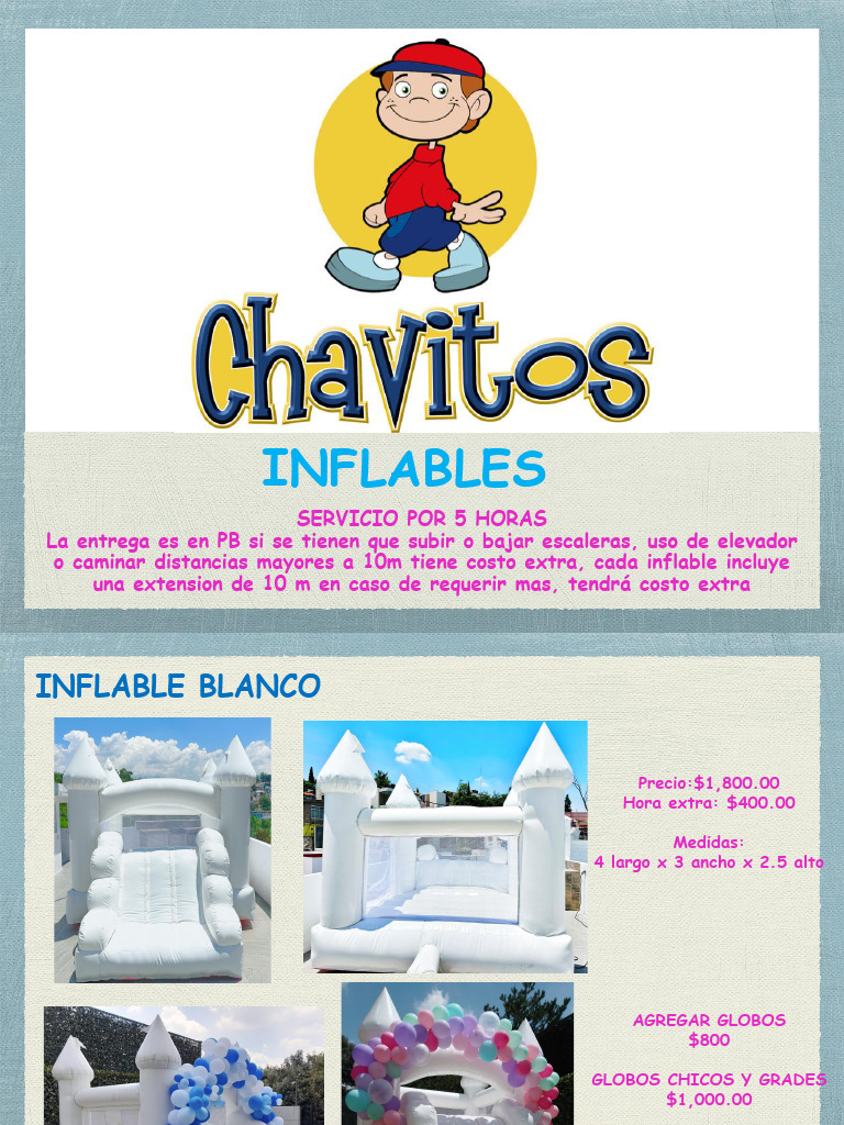 Inflables Chavitos 2023 | PDF