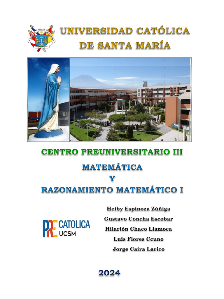 Matemática y Raz. Mat. I 2024-III | PDF