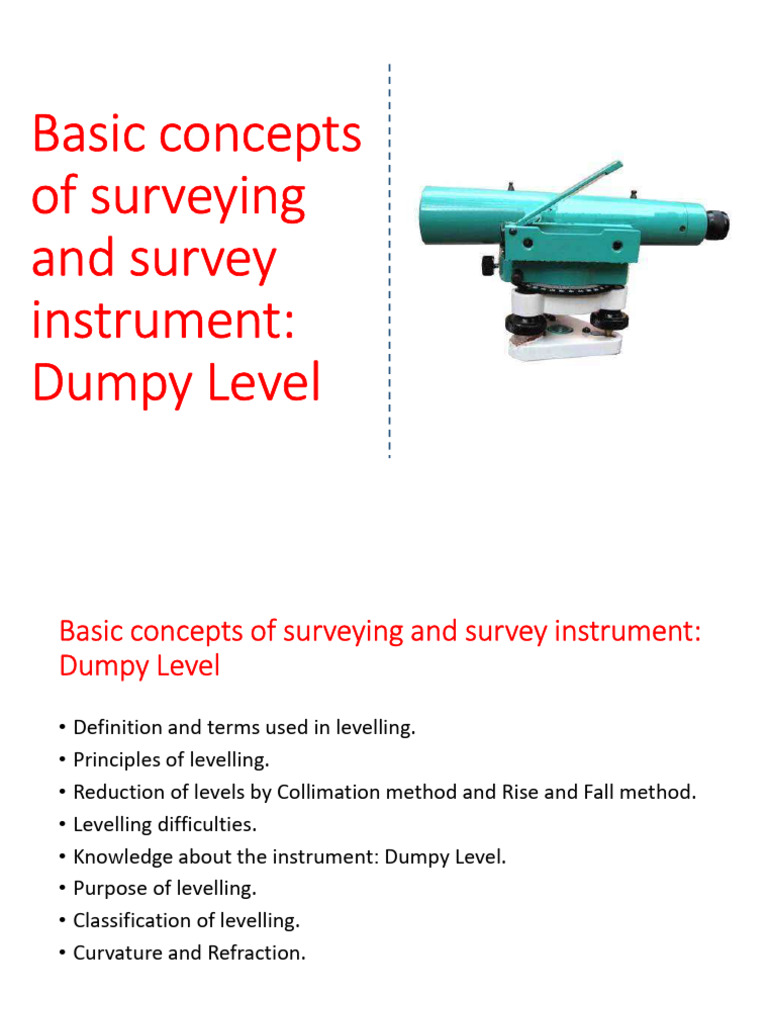 CC4 - TH - Basic Concepts of Surveying and Survey Instrument - TS | PDF ...