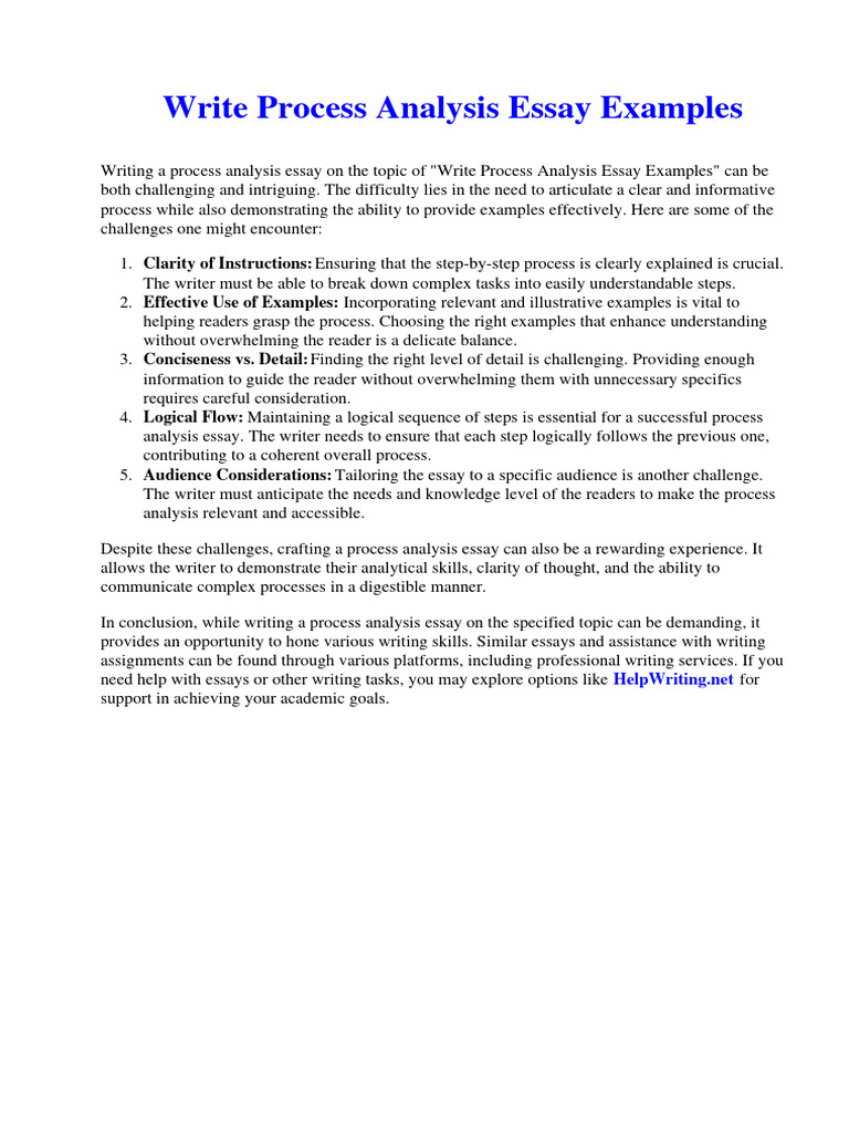 Process Essay Writing Guide | PDF | Essays | Meat