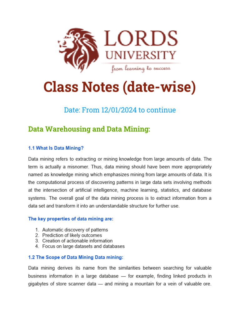 Data Warehosing And Data Mining Pdf Data Warehouse Data Mining 2140