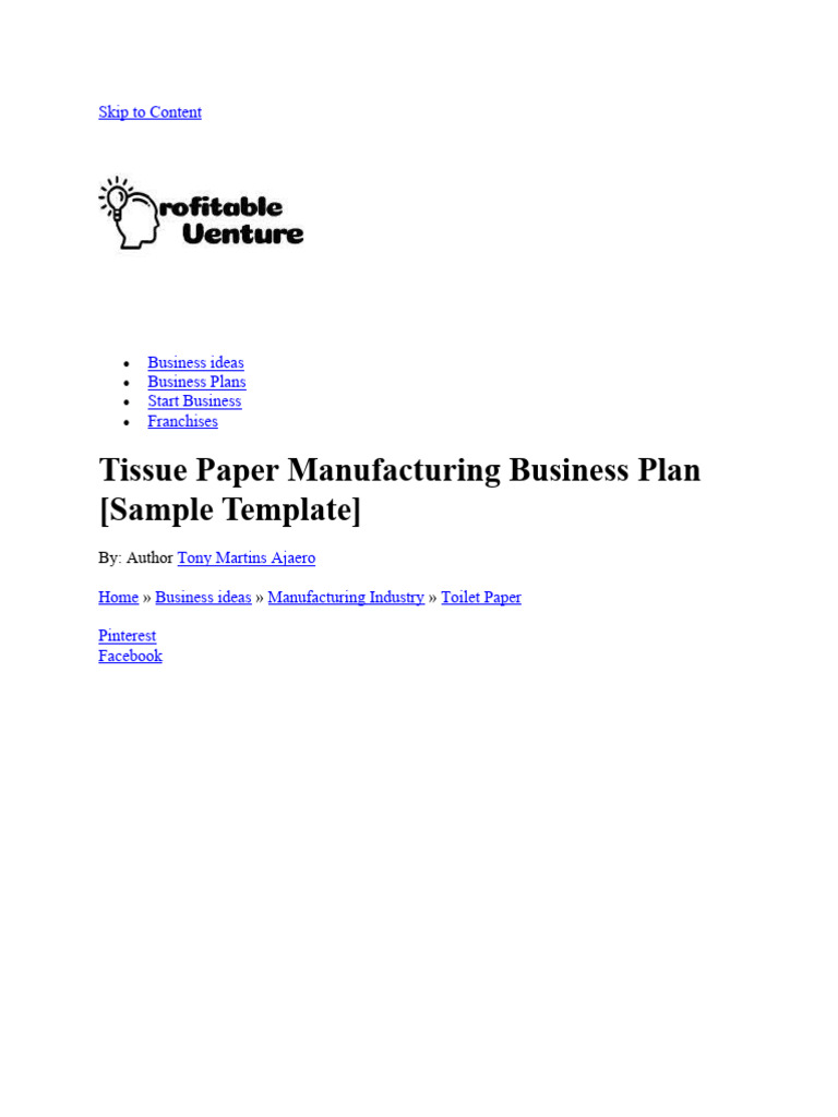 Tissue Project | PDF | Marketing | Advertising