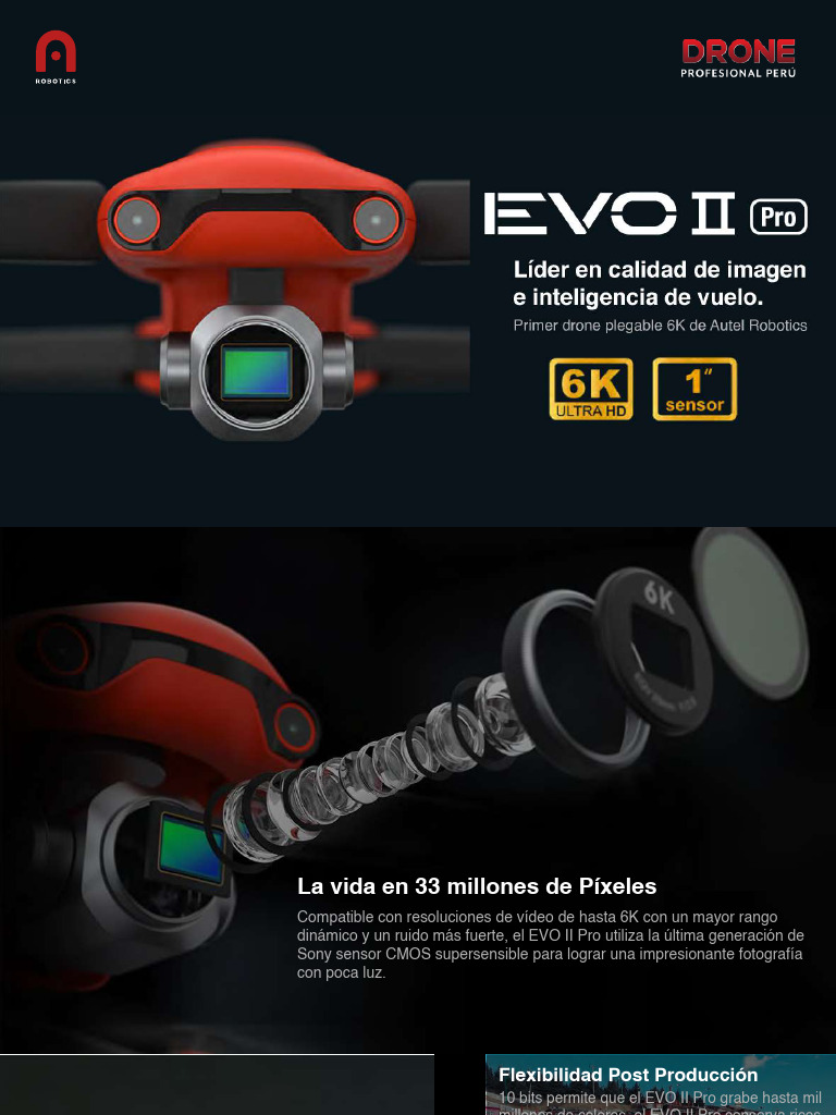 EVO II PRO V2 Consumer Brochure ES - Removed - Compressed | PDF | Exposición (fotografía) | Imagen