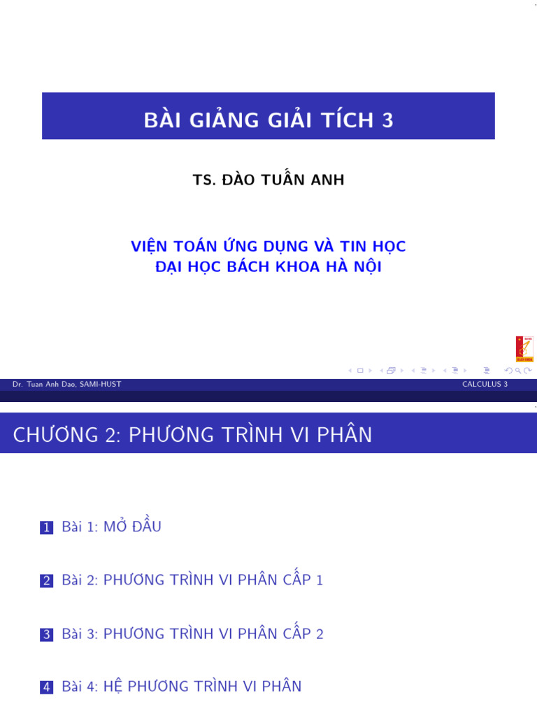 Bài giảng 1131 C2 - Tuấn Anh Việt | PDF