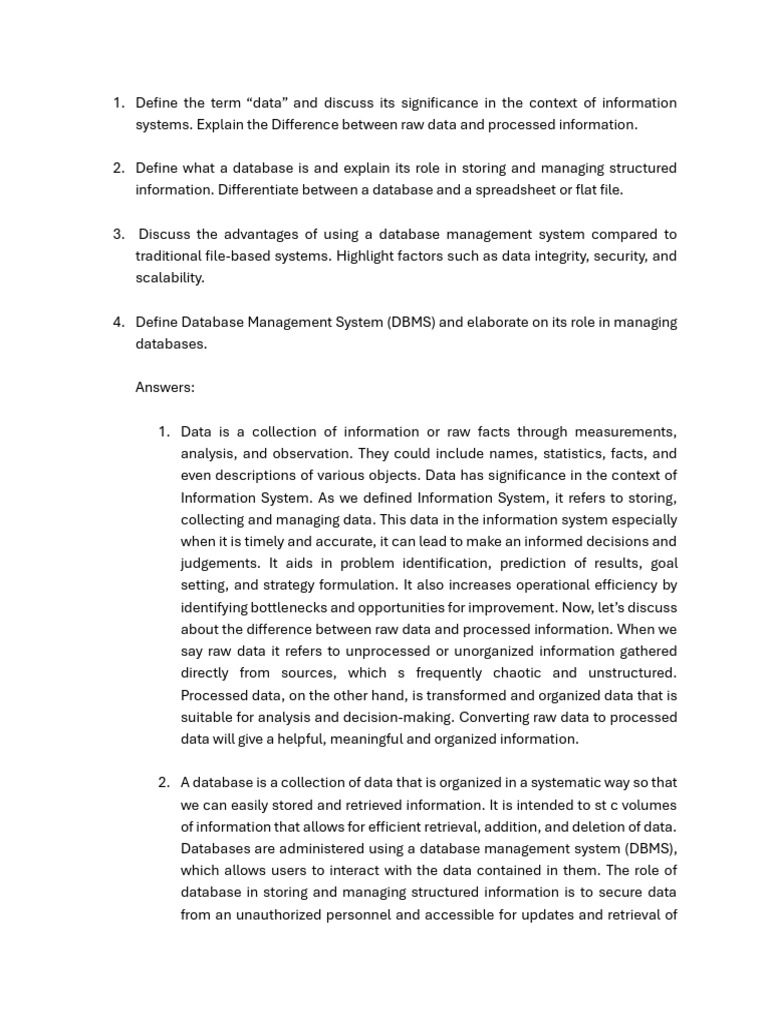 Database Management System | PDF | Databases | Information Database Management System | PDF | Databases | Information