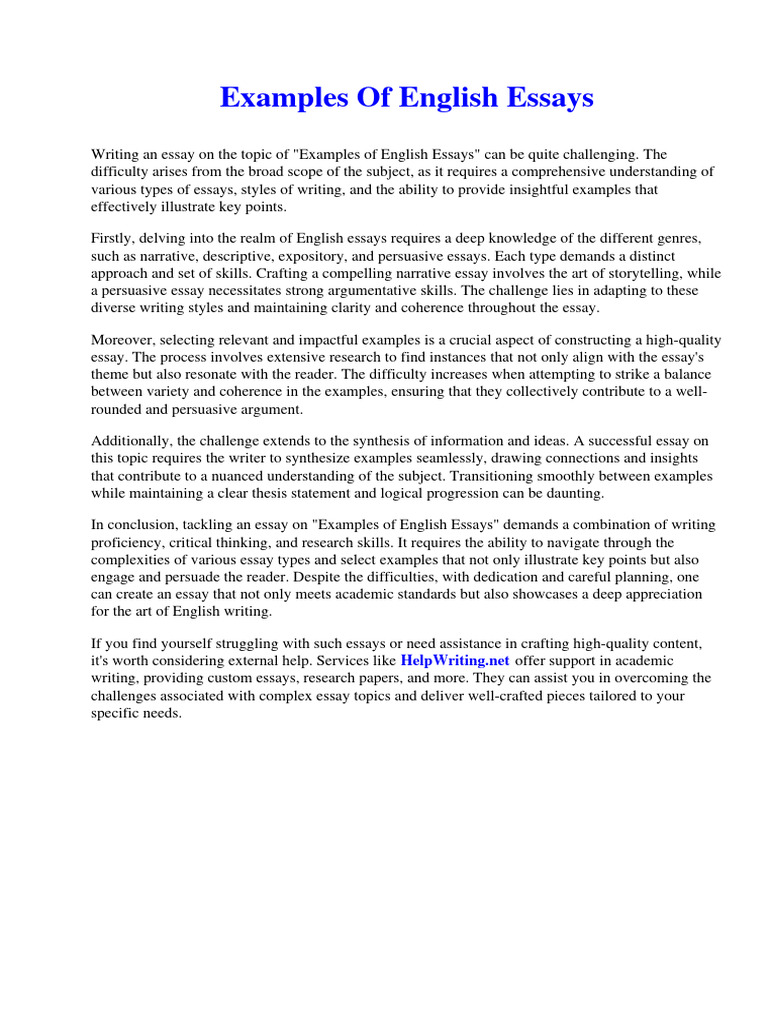 English Essay Writing Guide | PDF | Essays | Personality Disorder