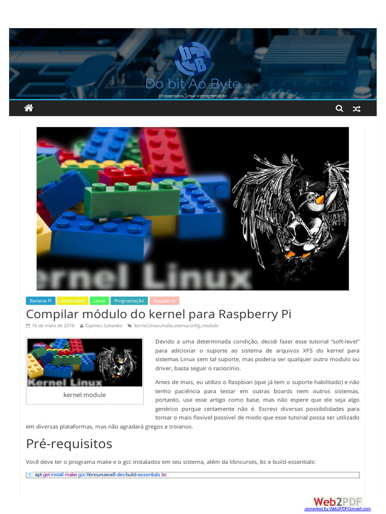 Compilar Kernel - Dobitaobyte-Com-Br | PDF