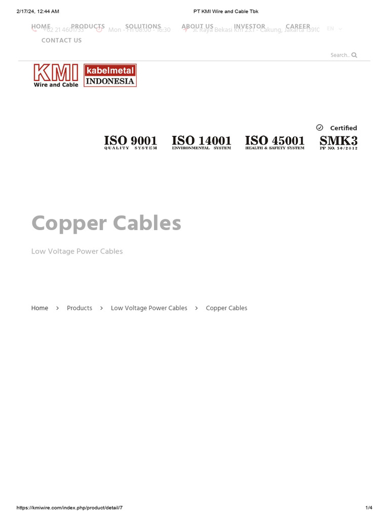 PT KMI Wire and Cable TBK 2 | Download Free PDF | Insulator ...