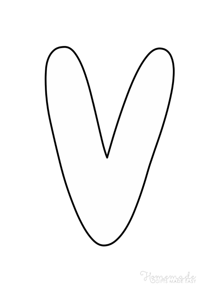 Bubble Letters Rounded Uppercase V | PDF