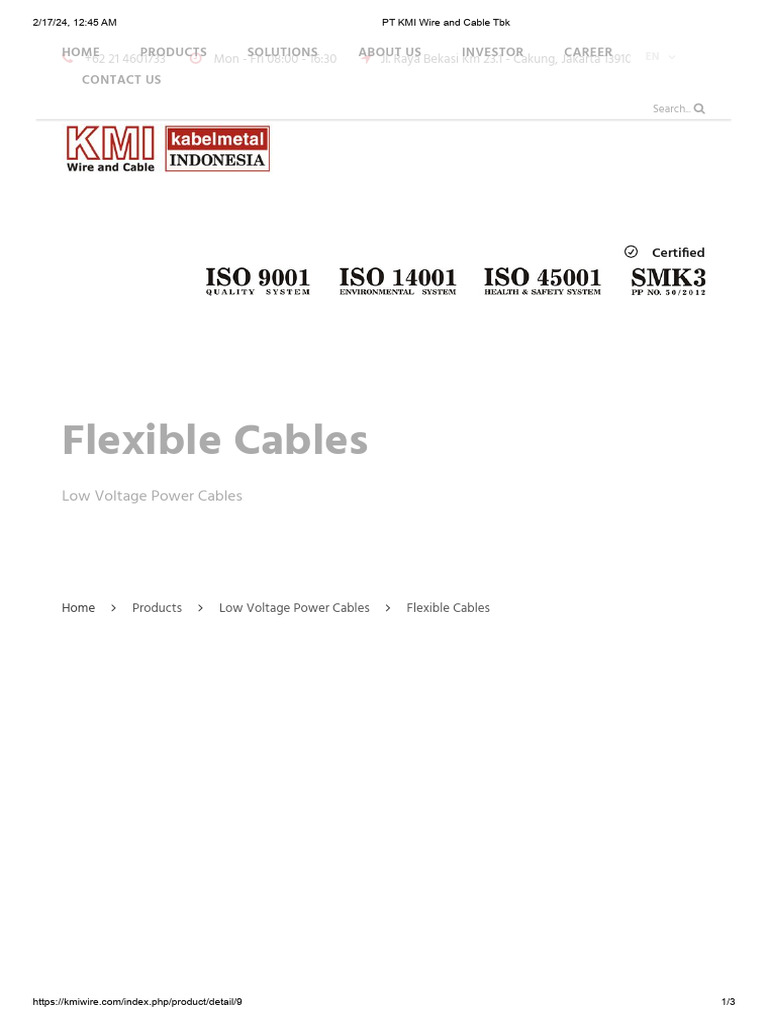 PT KMI Wire and Cable TBK 4 | PDF | Insulator (Electricity) | Building ...