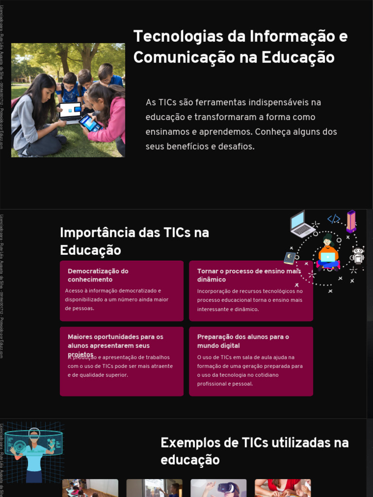Tecnologias Da Informacao e Comunicacao Na Educacaopptx | PDF ...