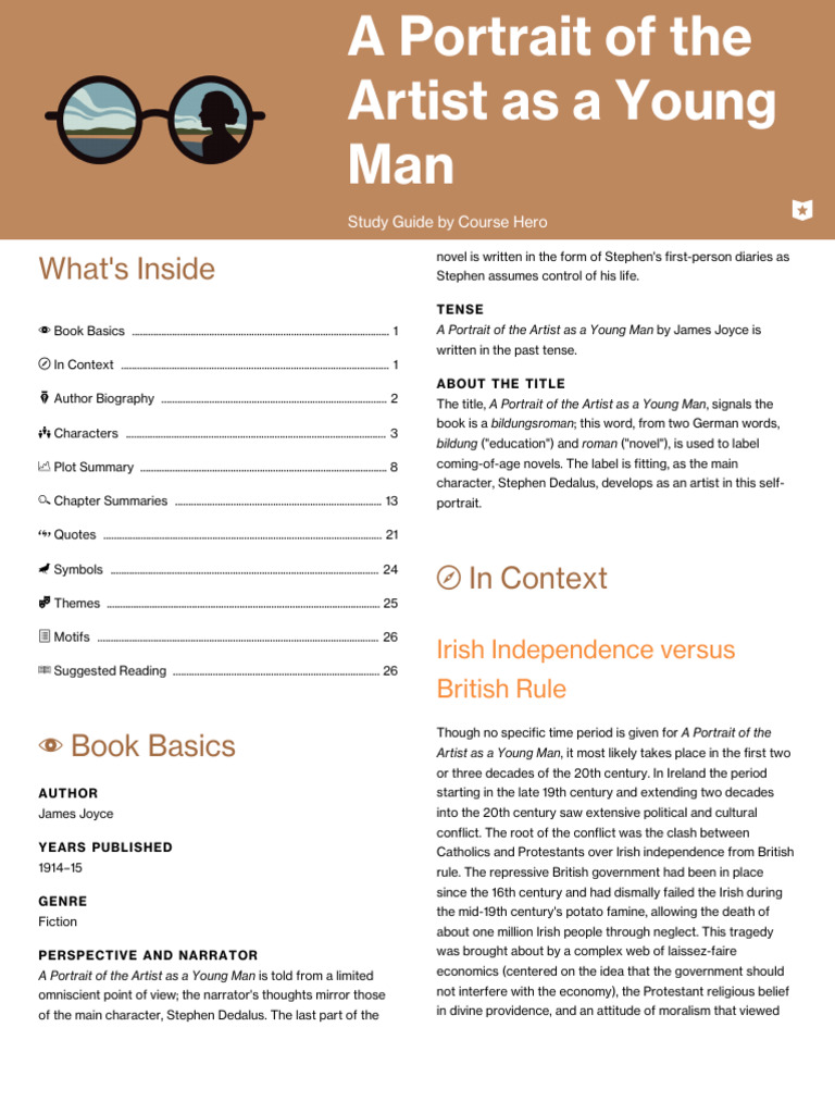 A Portrait of The Artist As A Young Man 1 | PDF | A Portrait Of The ...