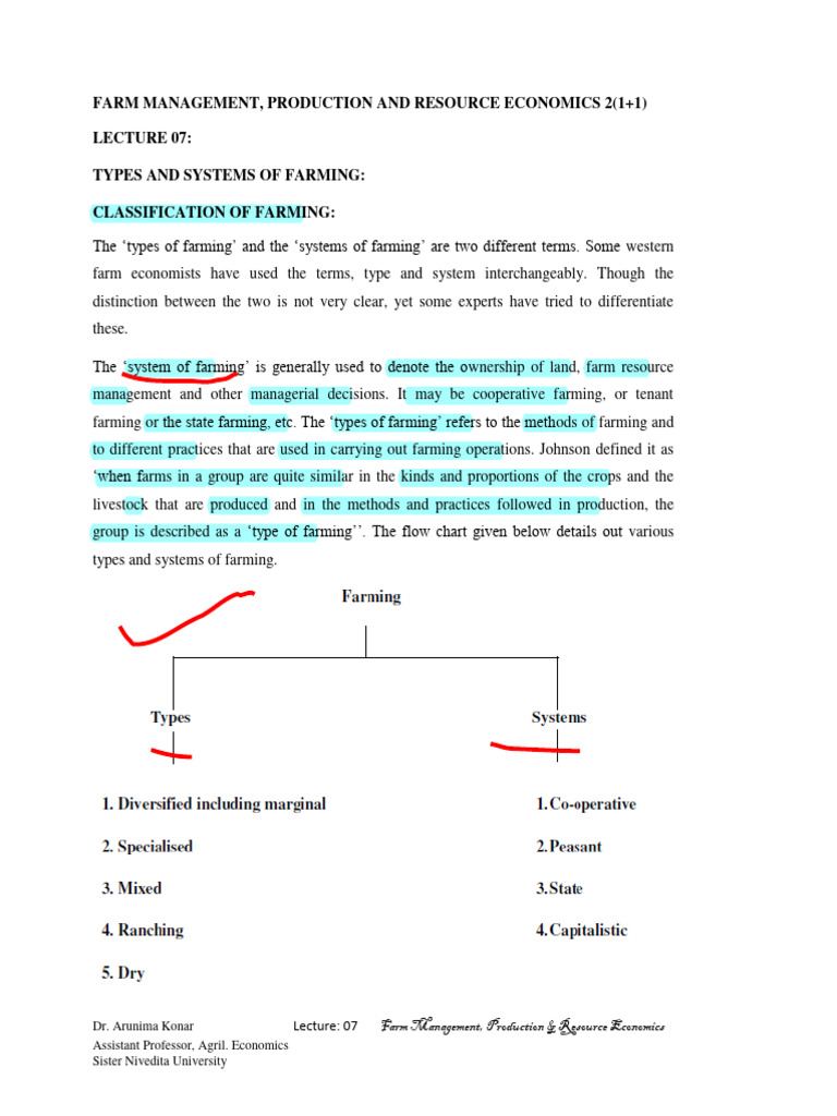 Farm Management & Economics Guide | PDF | Agriculture | Cooperative