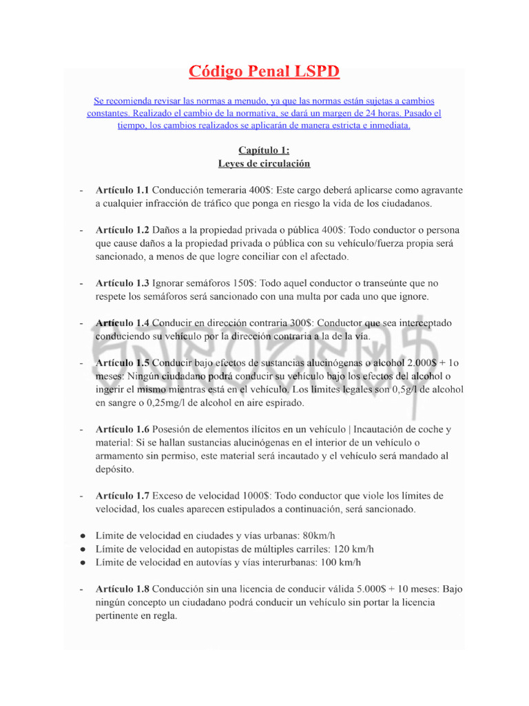 Codigo Penal | PDF
